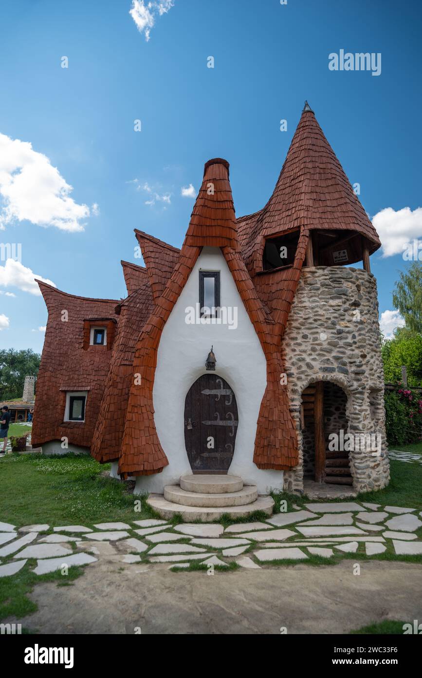 Porumbacu de Sus, Romania - 07 Iulie, 2022: Fairy Valley Clay Castle ...