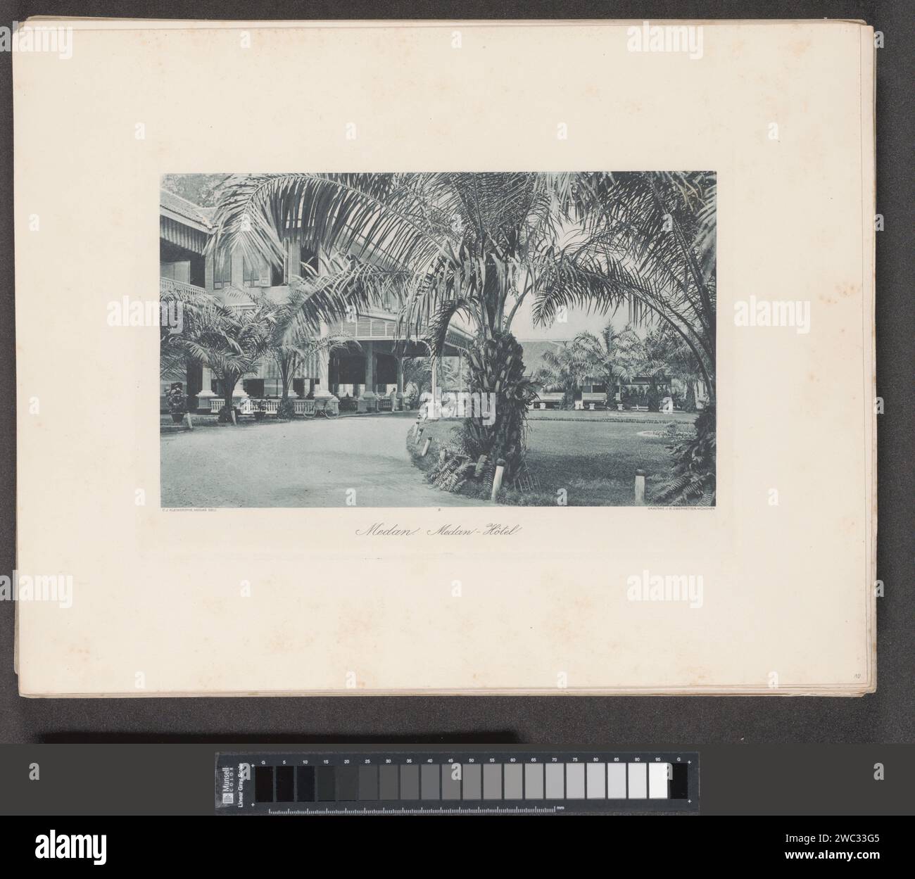 Garden and Veranda of the Medan-Hotel, Carl J. Kleingprotheke, in Or ...
