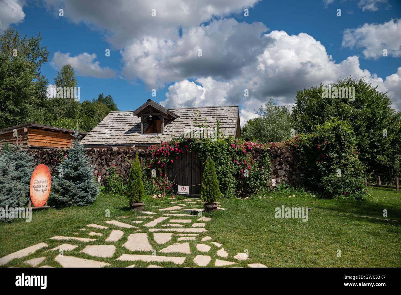 Porumbacu de Sus, Romania - 07 Iulie, 2022: Fairy Valley Clay Castle ...