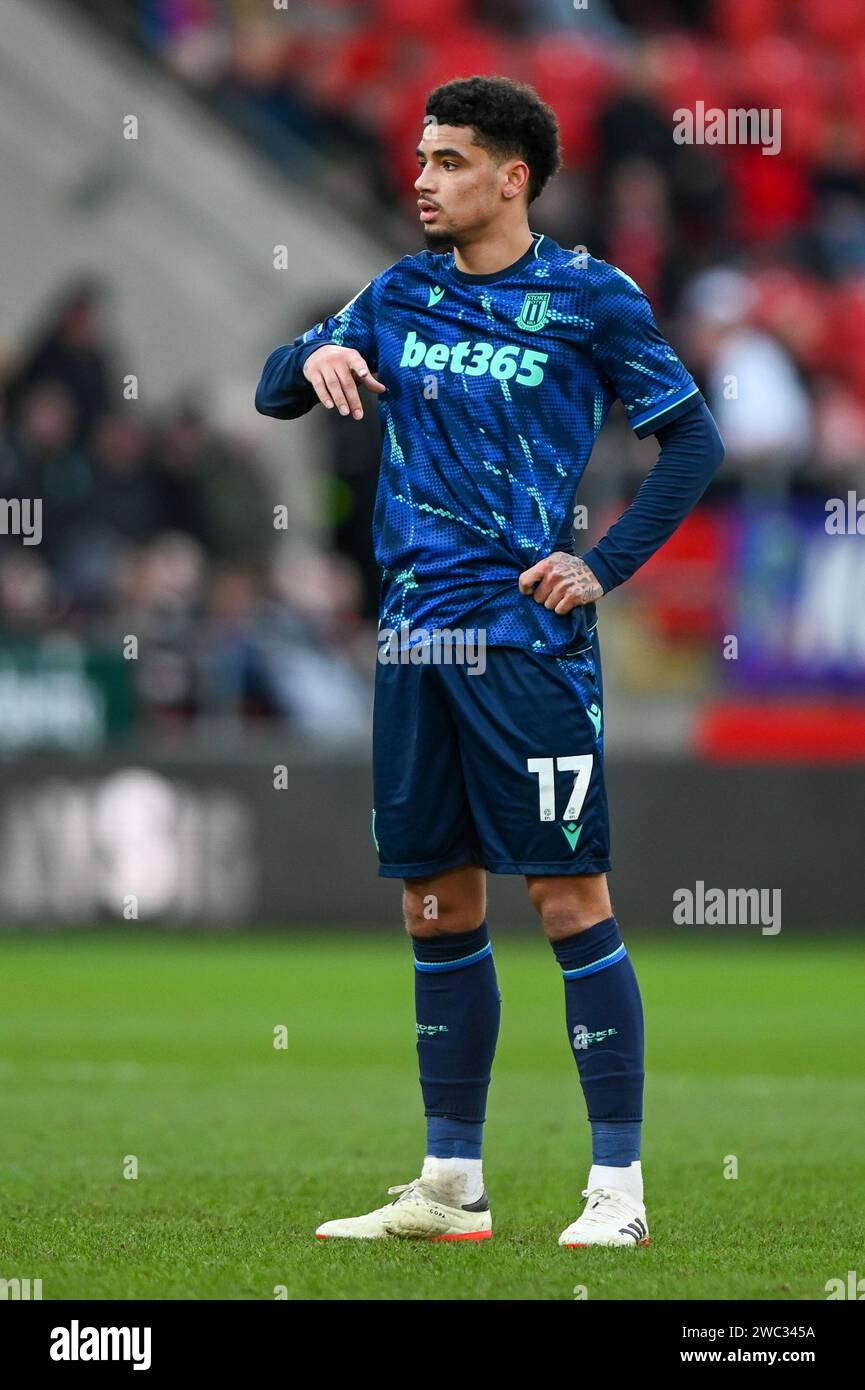 Ki-Jana Hoever of Stoke City during the Sky Bet Championship match ...