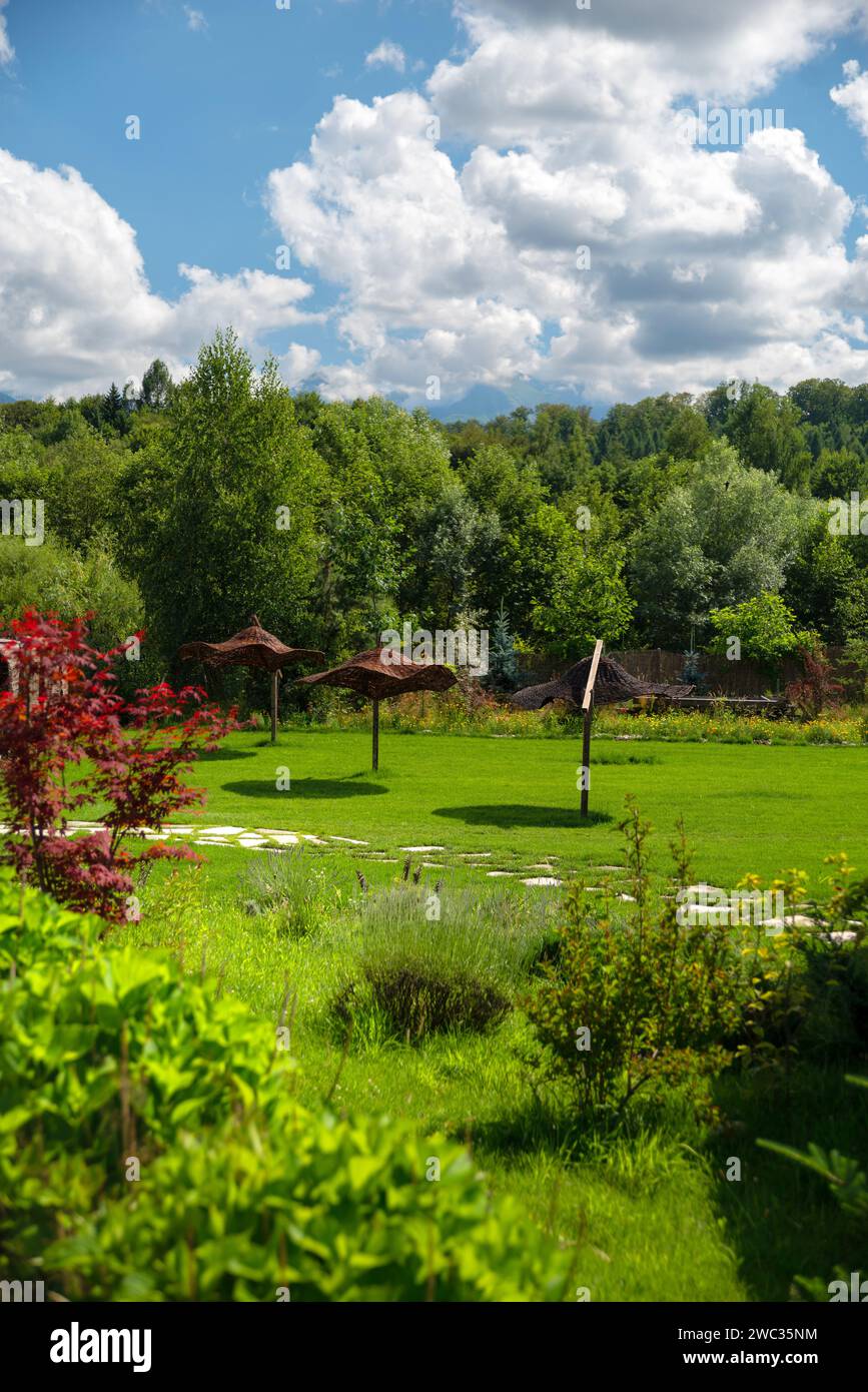 Porumbacu de Sus, Romania - 07 Iulie, 2022: Old stone restaurant as the ...