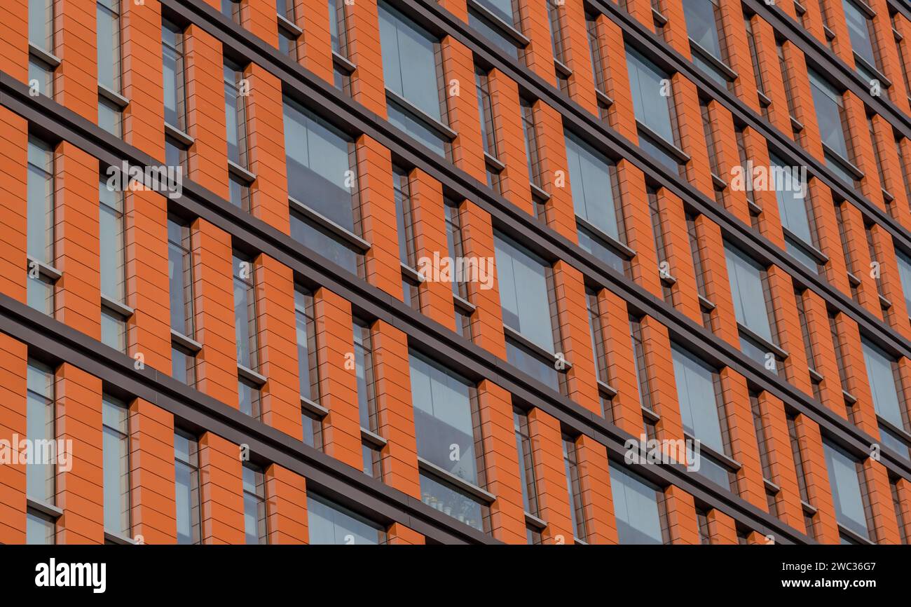 Red commercial building hi-res stock photography and images - Alamy