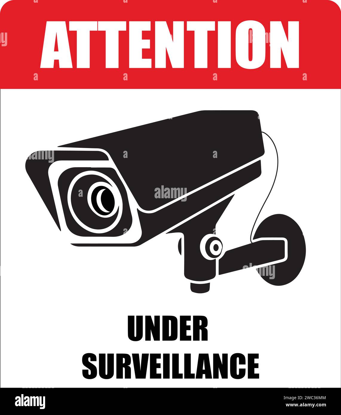 CC TV Sign, Security Surveillance,| Video Surveillance Warning Sign ...