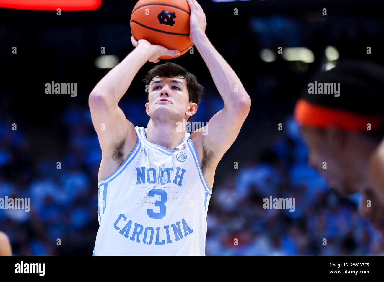 CHAPEL HILL, NC - JANUARY 13: Cormac Ryan #3 of the North Carolina Tar ...