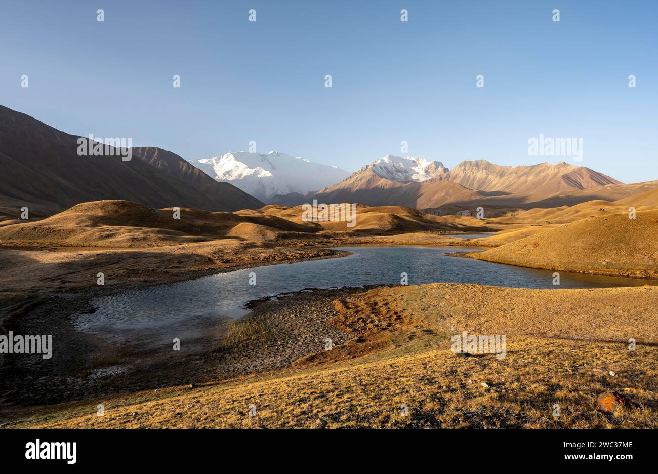 Snowy mountains in kyrgyzstan hi-res stock photography and images - Alamy