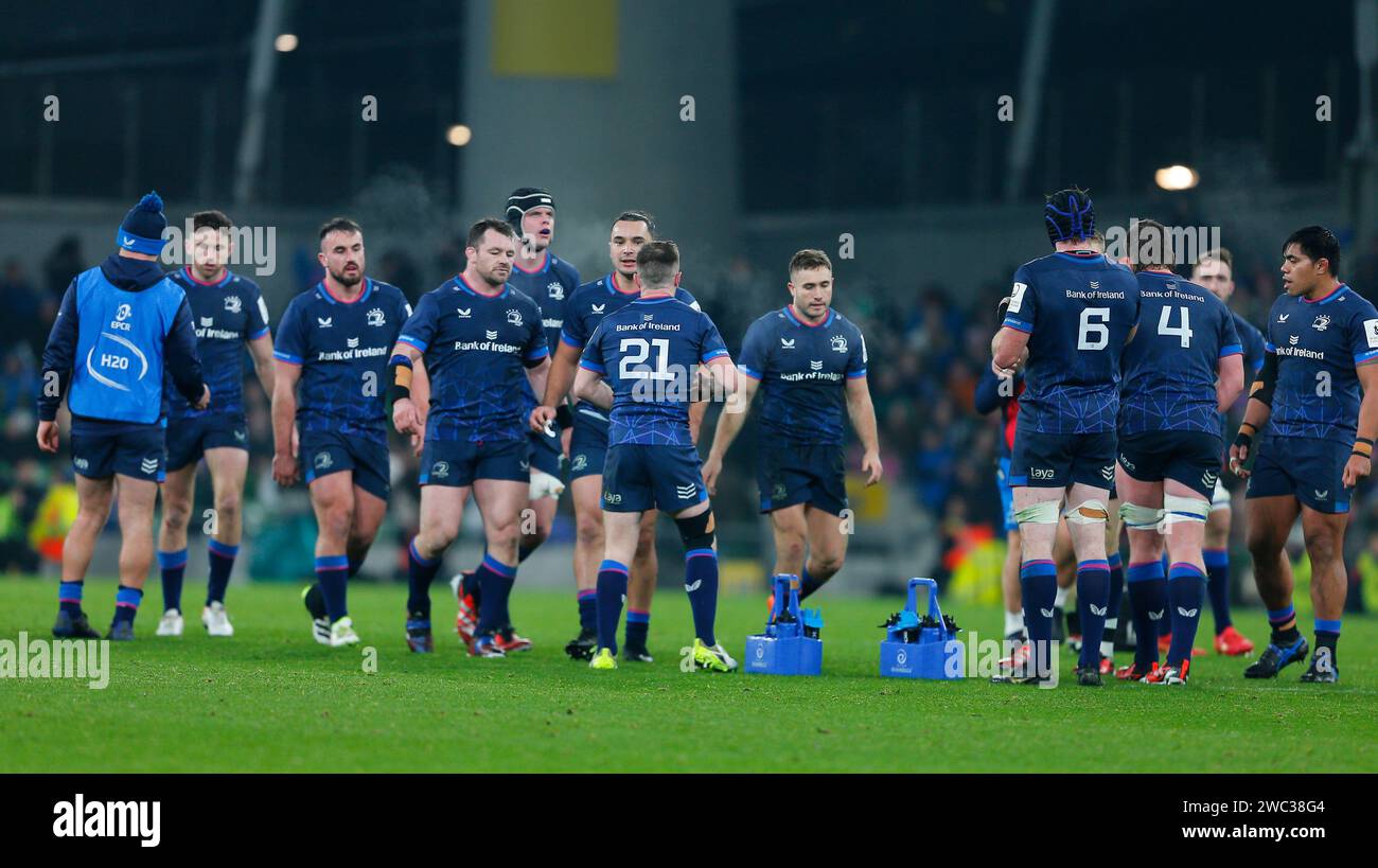 Aviva Stadium, Dublin, Ireland. 13th Jan, 2024. Investec Champions Cup ...