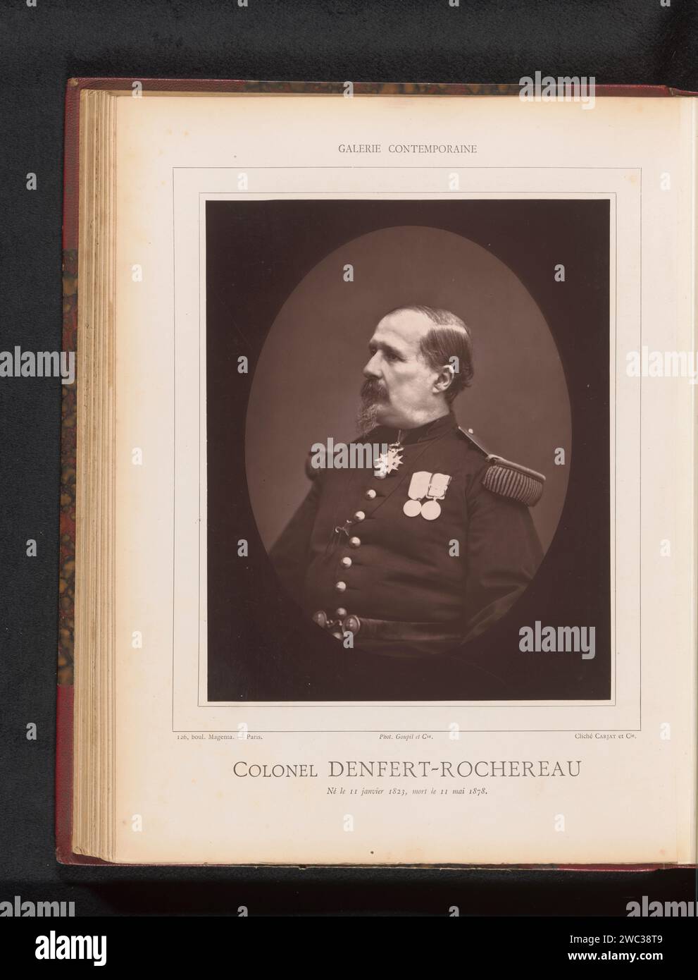 Portret van Pierre Philippe Denfert-Rochereau, Carjat et Cie., C. 1878 ...