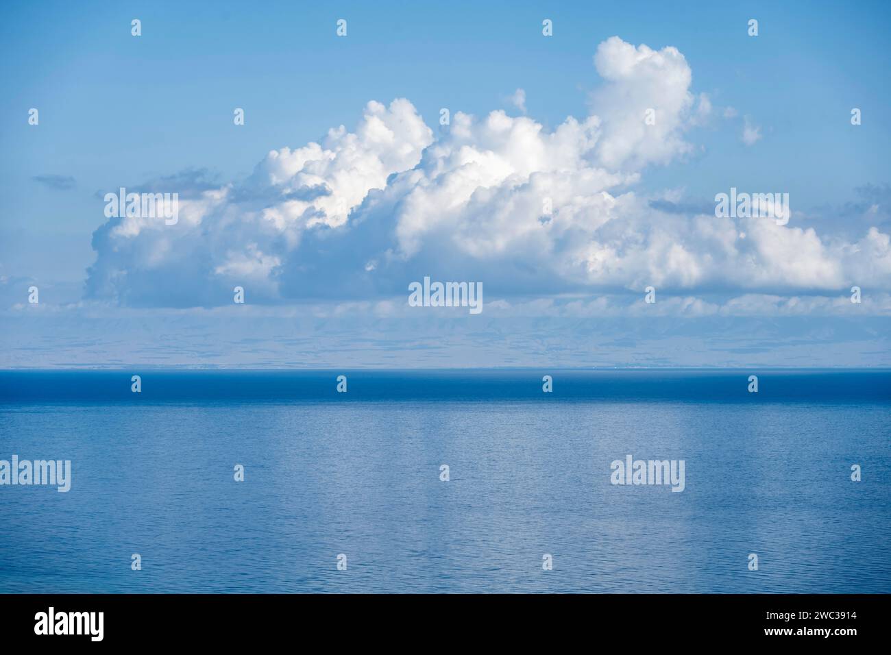 Cloud over Lake Issyk Kul, Kyrgyzstan Stock Photo - Alamy