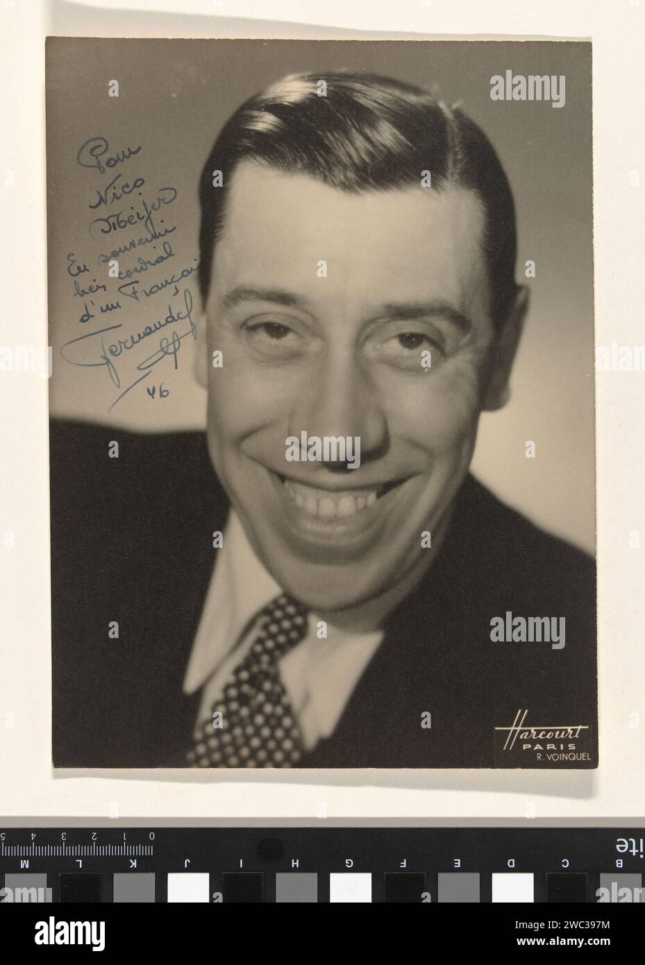 Portret van actor Fernandel, Studio Harcourt, 1930 - 1950 photograph ...