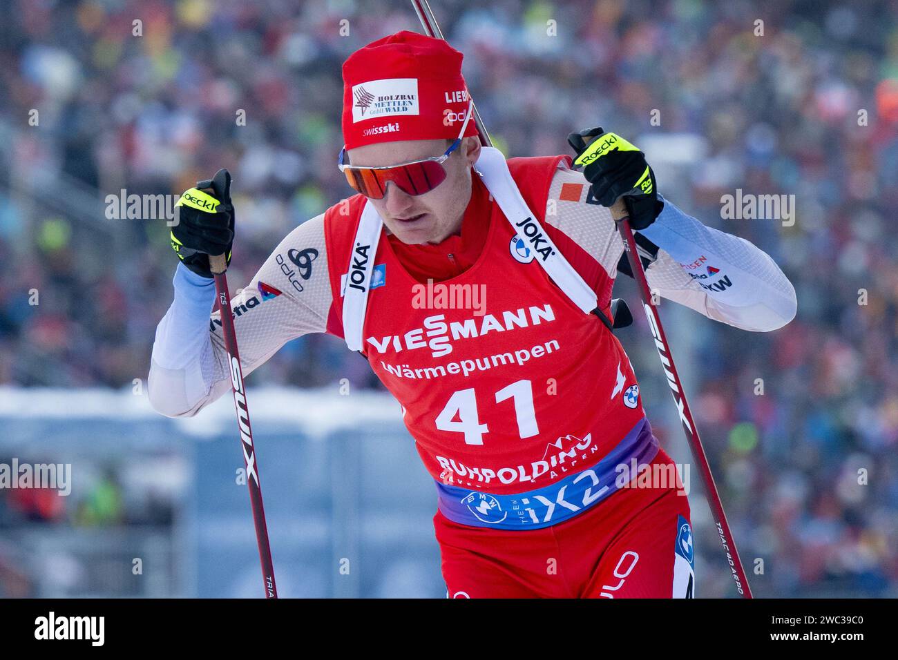 Ruhpolding, Germany. 13th Jan, 2024. Biathlon: World Cup, sprint 10 km ...