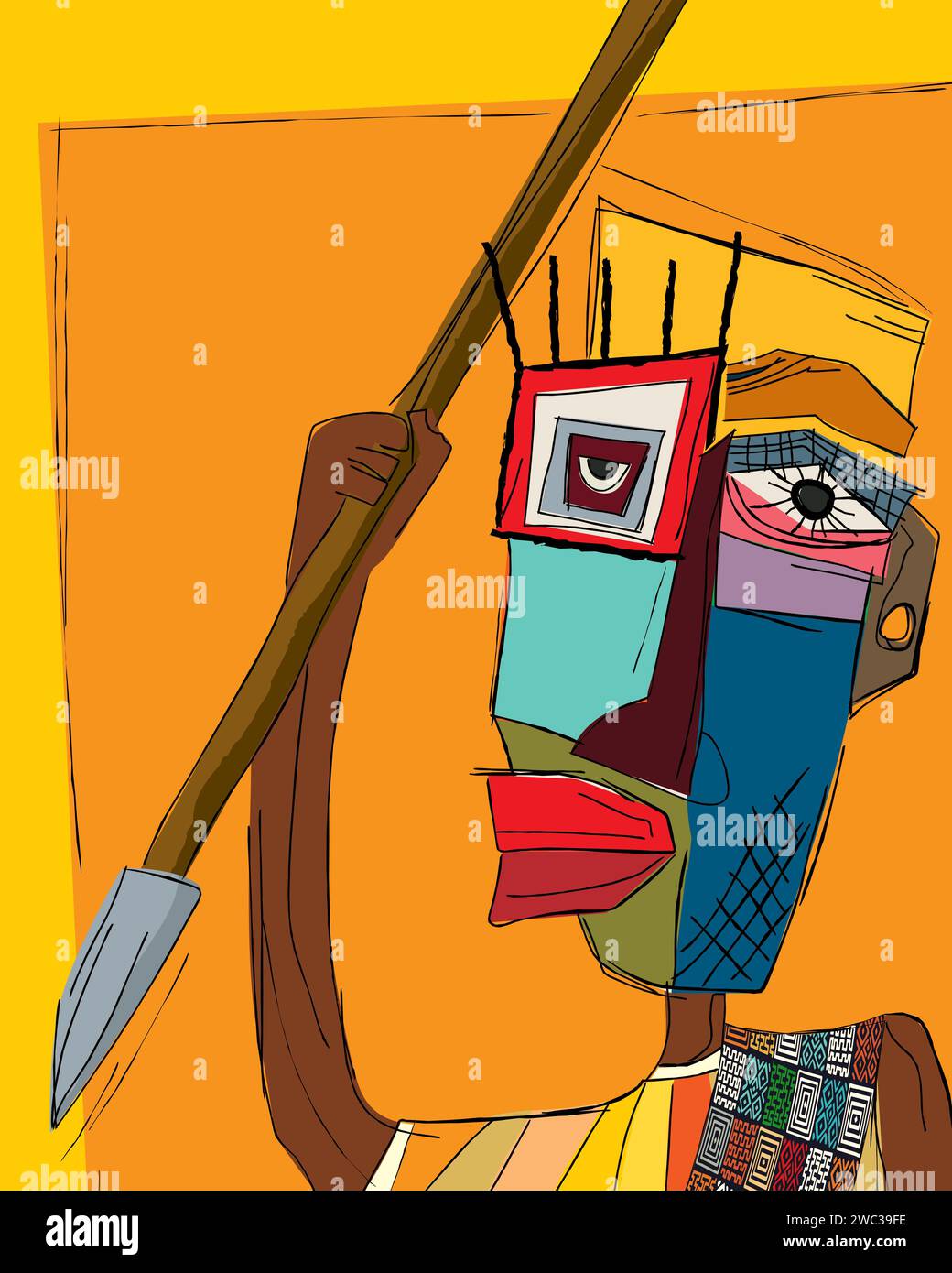 Abstract medieval art hi-res stock photography and images - Alamy