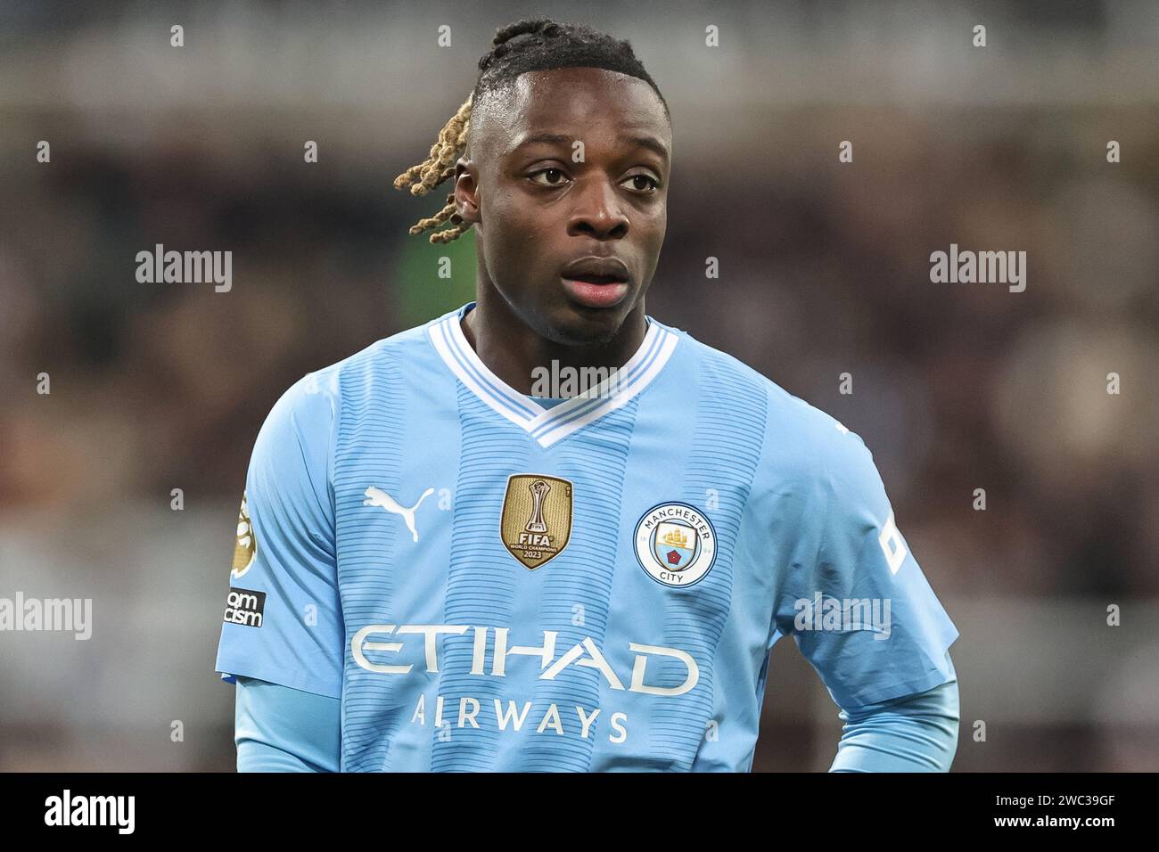 Jérémy Doku of Manchester City during the Premier League match ...