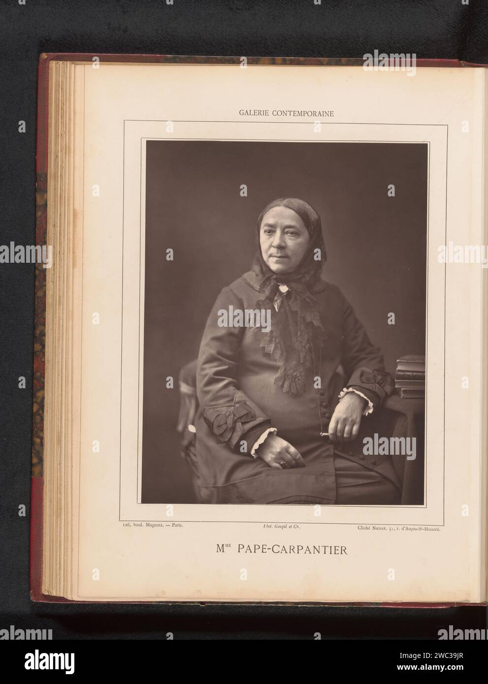 Portret Van Marie Pape-Carpantier, Félix Swim, c. 1878 photomechanical ...