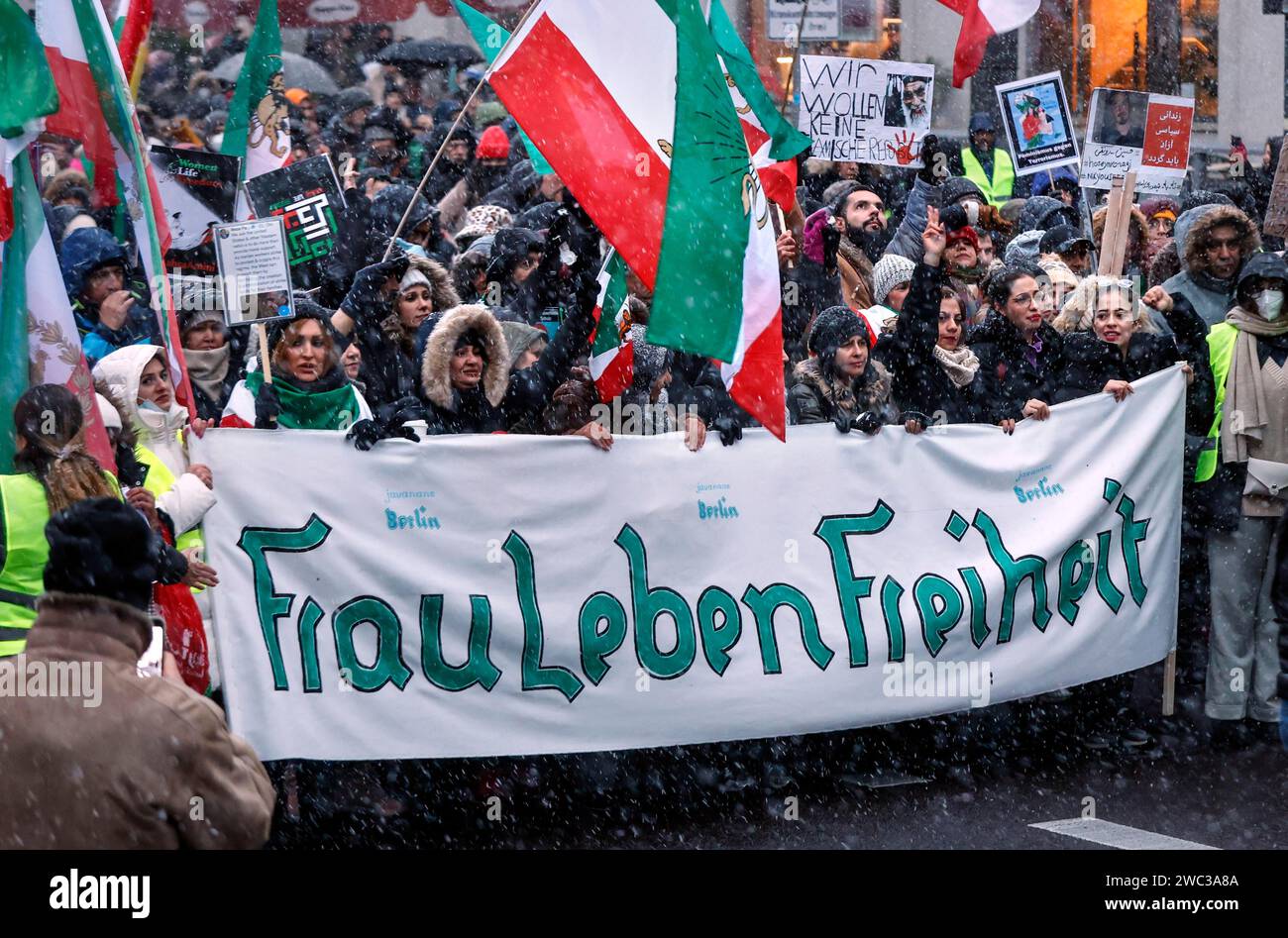 Demonstration in solidarity with the protests in Iran and remembrance ...