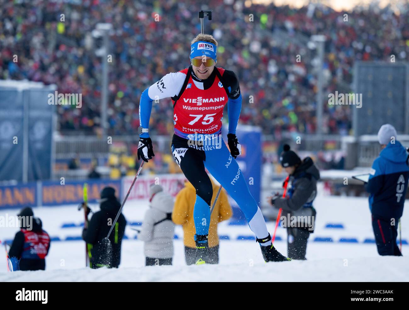 Ruhpolding, Germany. 13th Jan, 2024. Biathlon: World Cup, sprint 10 km ...