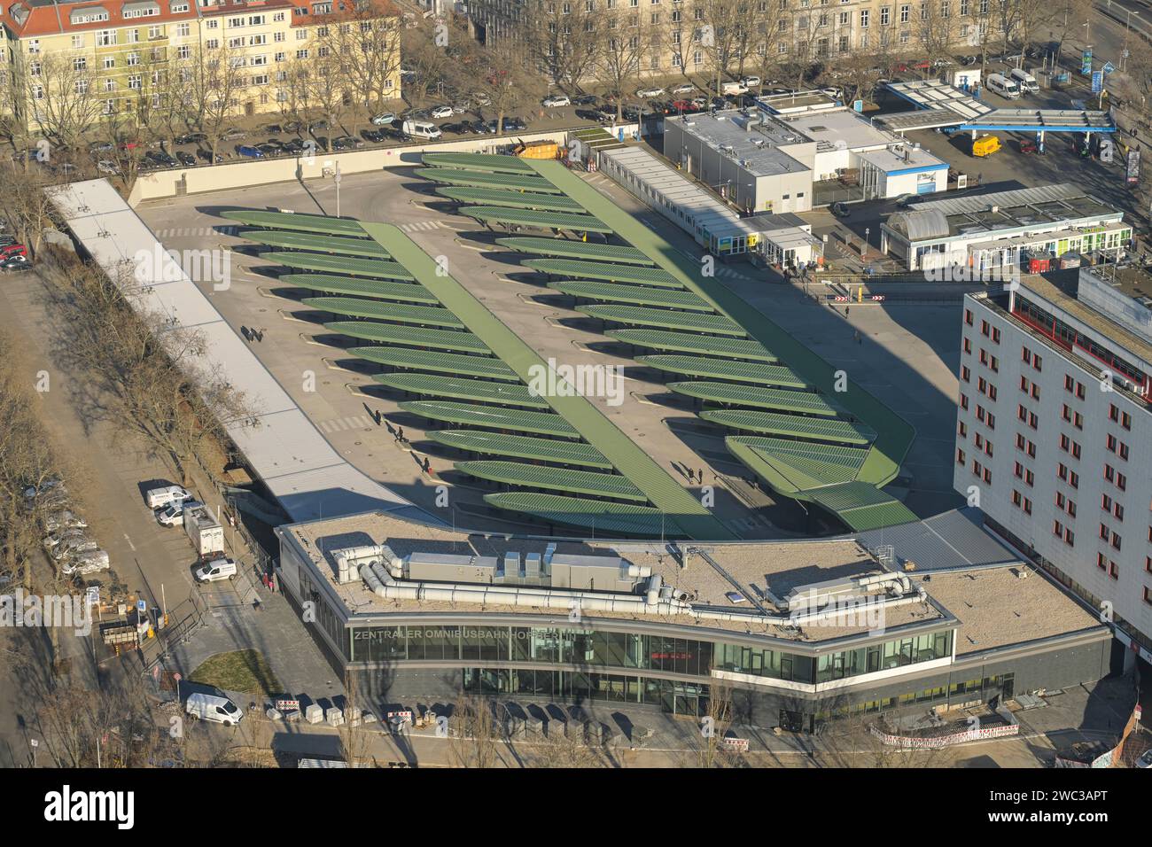 Central bus station ZOB, Messedamm, Westend, Charlottenburg, Berlin ...
