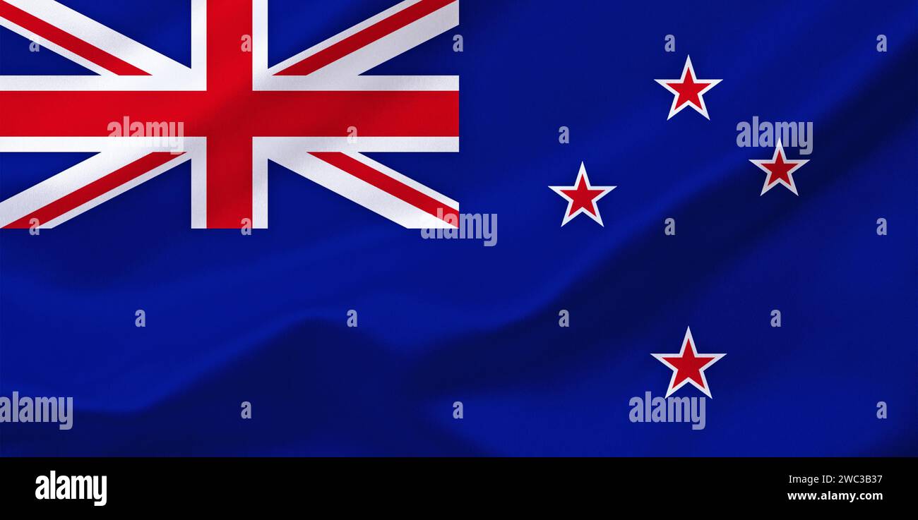 The flag of Australia, continent in the southern hemisphere of the ...