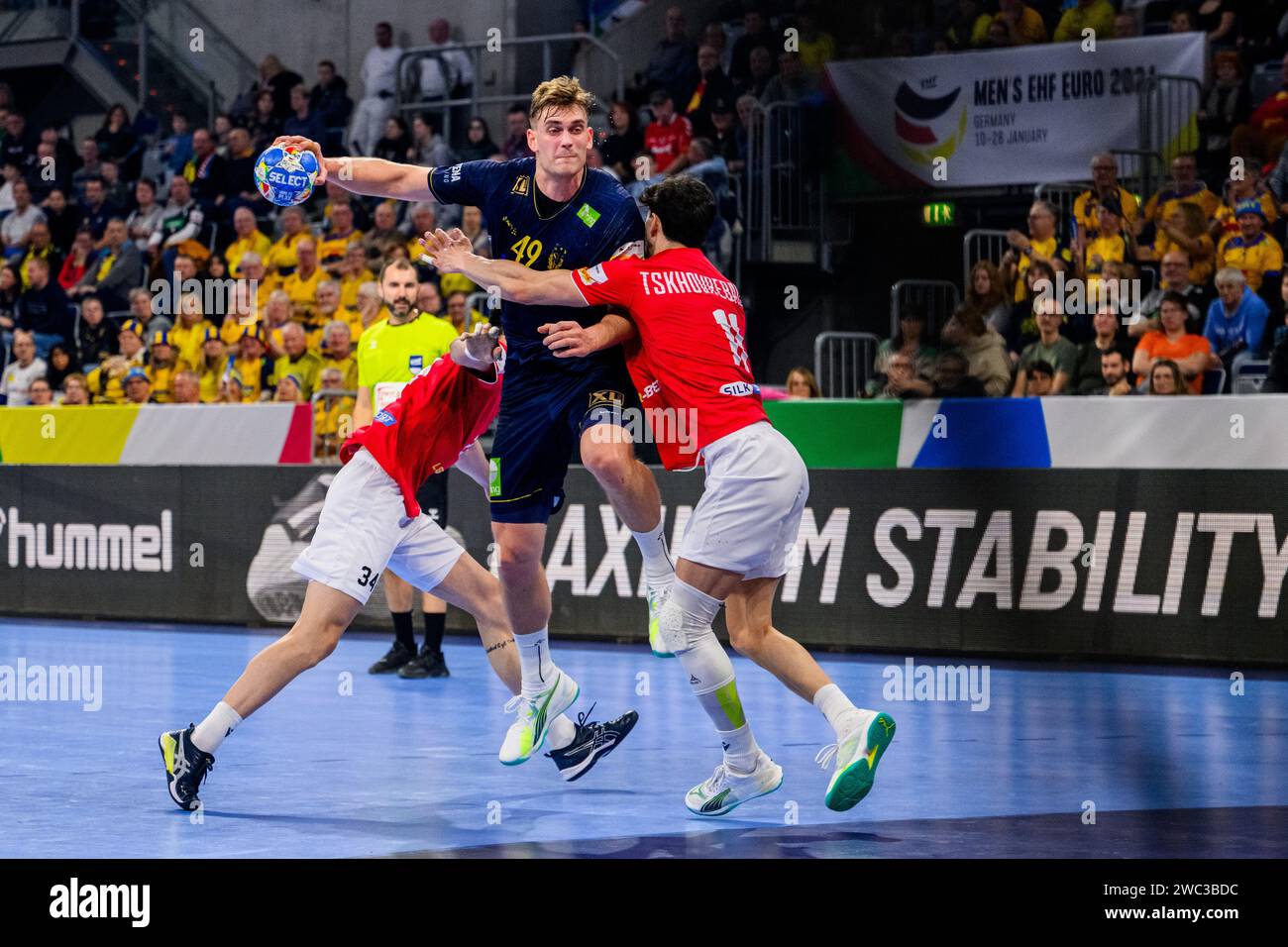 Karl Wallinius of, Sweden. , . during the EHF European Handball ...