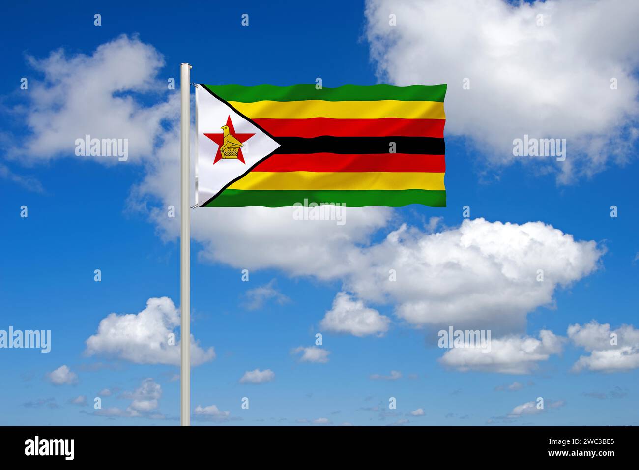 Zimbabwe country flag hi-res stock photography and images - Alamy