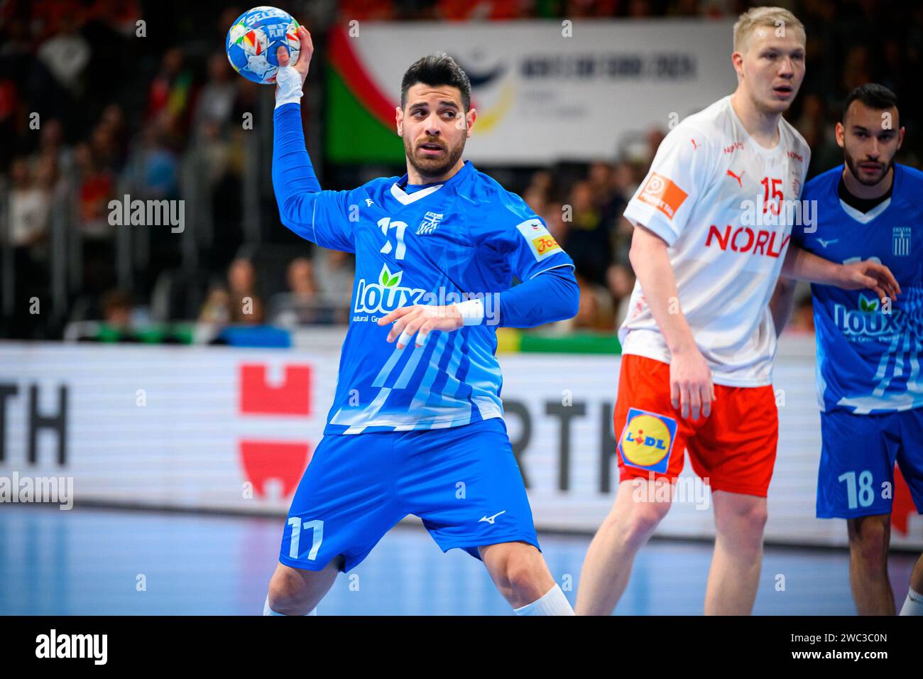 Munich, Germany. 13th Jan, 2024. Handball: European Championship ...