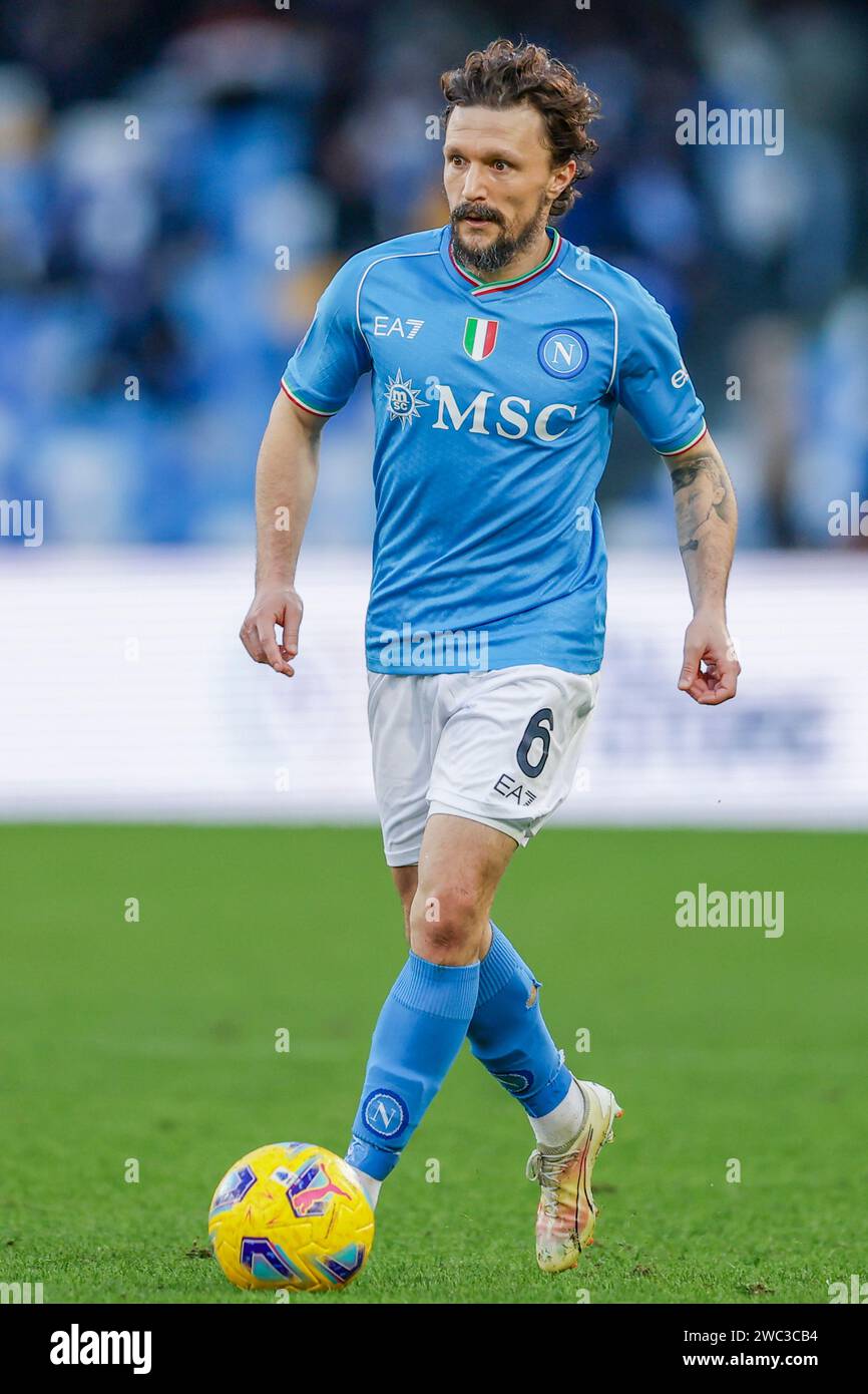 SSC Napoli's Portuguese defender Mario Rui controls the ball during the ...