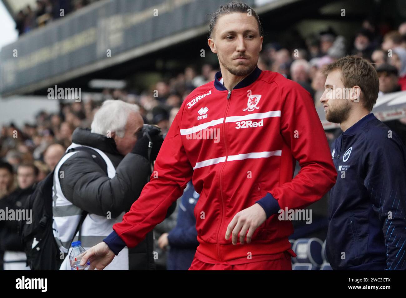 LONDON, ENGLAND - JANUARY 13: Luke Ayling of Middlesbrough prior to the ...