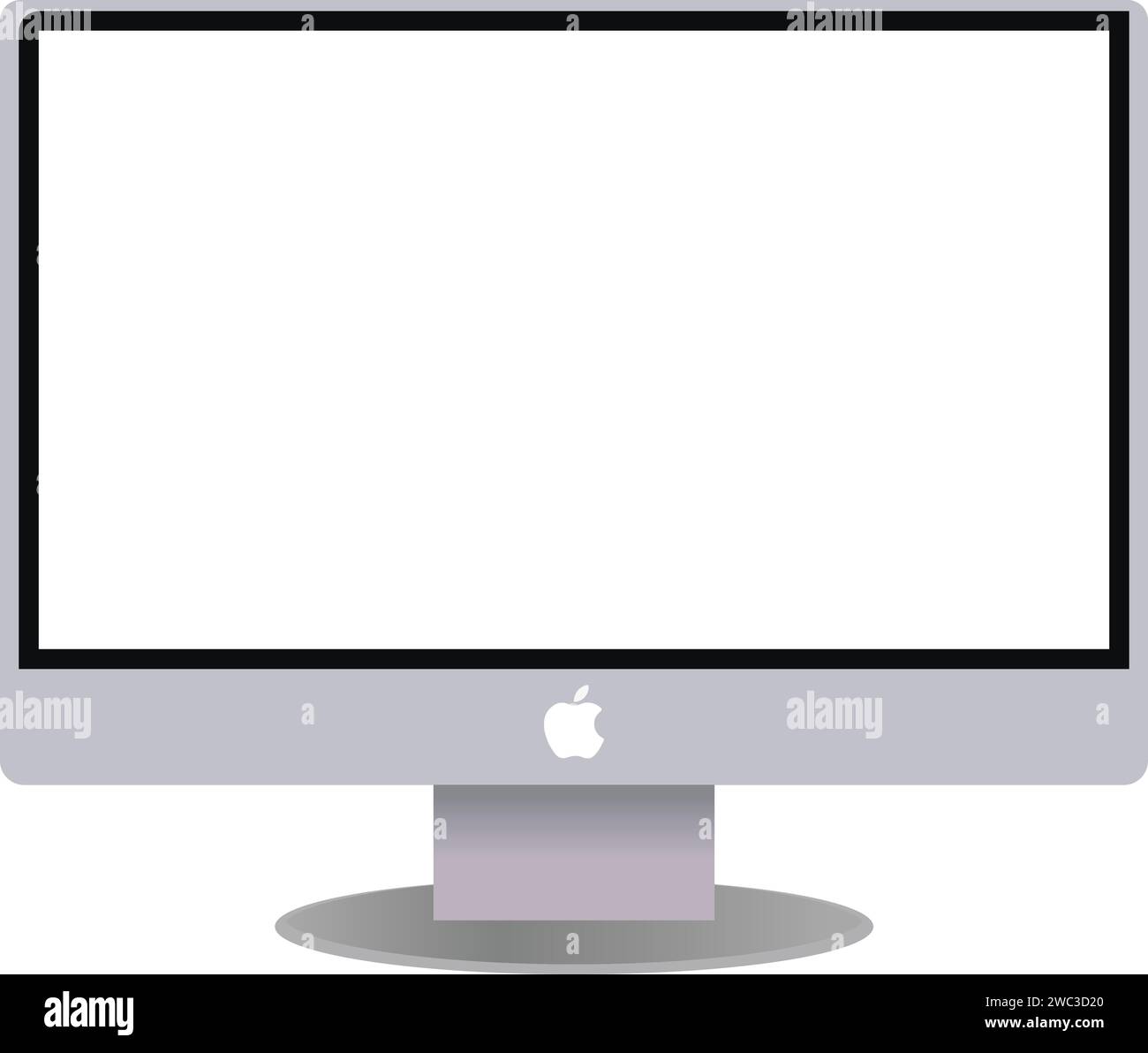 Apple Electronic devices white background| desktop computer Stock ...