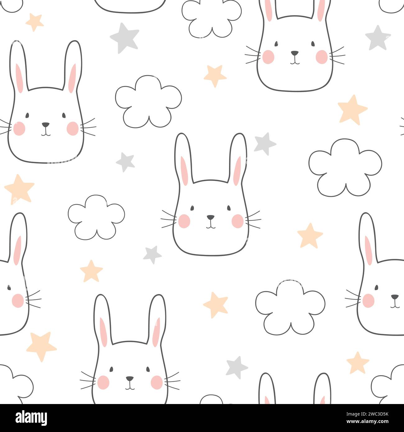 Zoo Animal Baby Cute Background Cute Hand Drawn Zoo Animals Vector ...