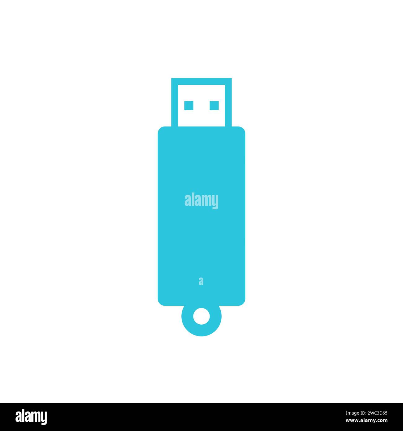 USB key, memory stick, flash portable computer drive, sign, symbol ...