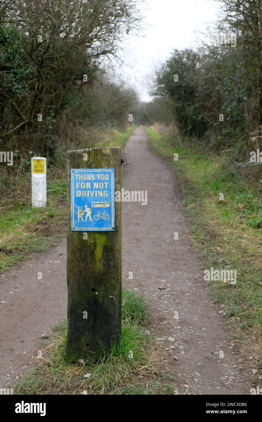 January 2024 - Thank you for not driving sign on the Strawberry line ...