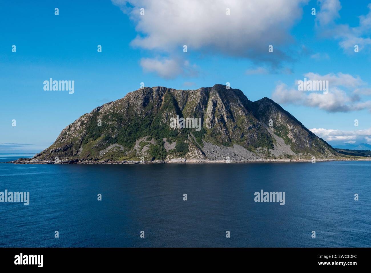 View of the south west corner of the island of Godøy, Giske ...