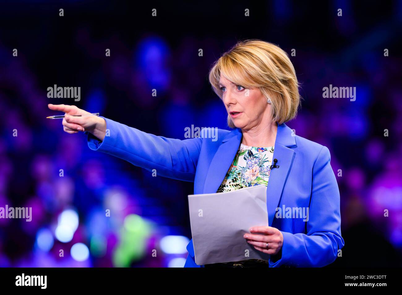 LONDON, UNITED KINGDOM. 13th Jan, 2024. BBC sport presenter Hazel ...