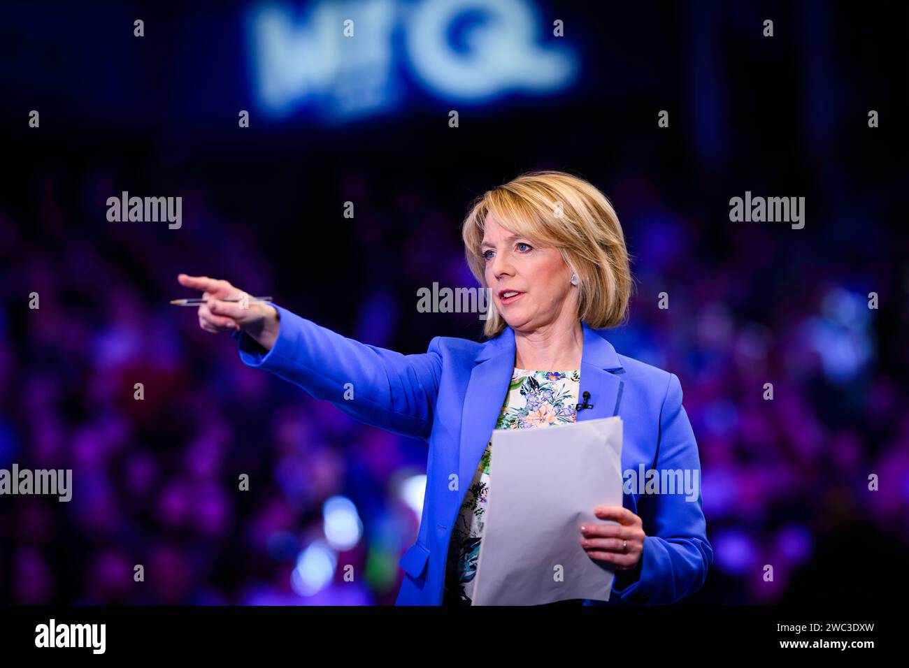 LONDON, UNITED KINGDOM. 13th Jan, 2024. BBC sport presenter Hazel ...