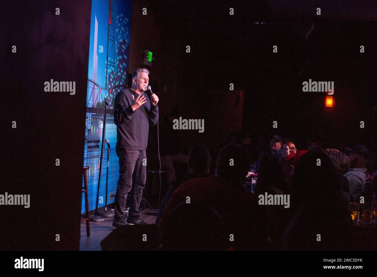 Portland, Oregon, USA. 12th Jan, 2024. MICHAEL RAPAPORT performing his ...