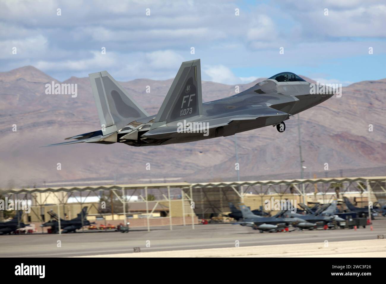 Ein US-amerikanisches Kampfflugzeug Stealth der U.S. Air Force USAF vom ...