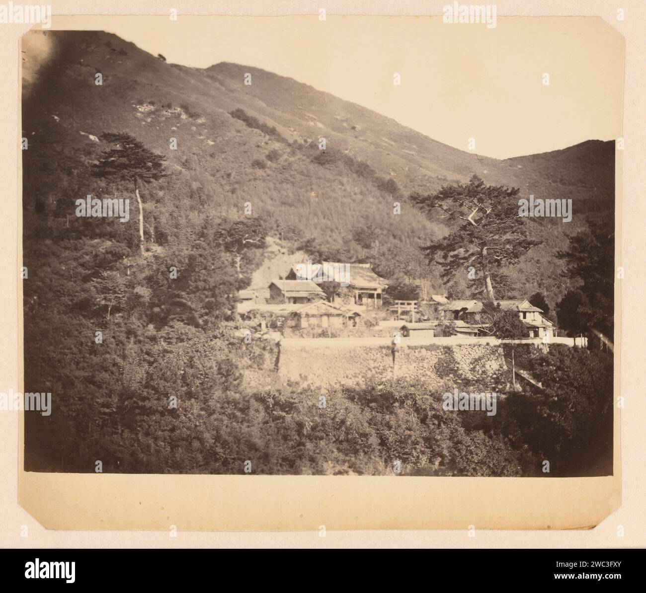 Village in the mountains of Japan, Antoon Bauduin (attributed to), 1862 ...
