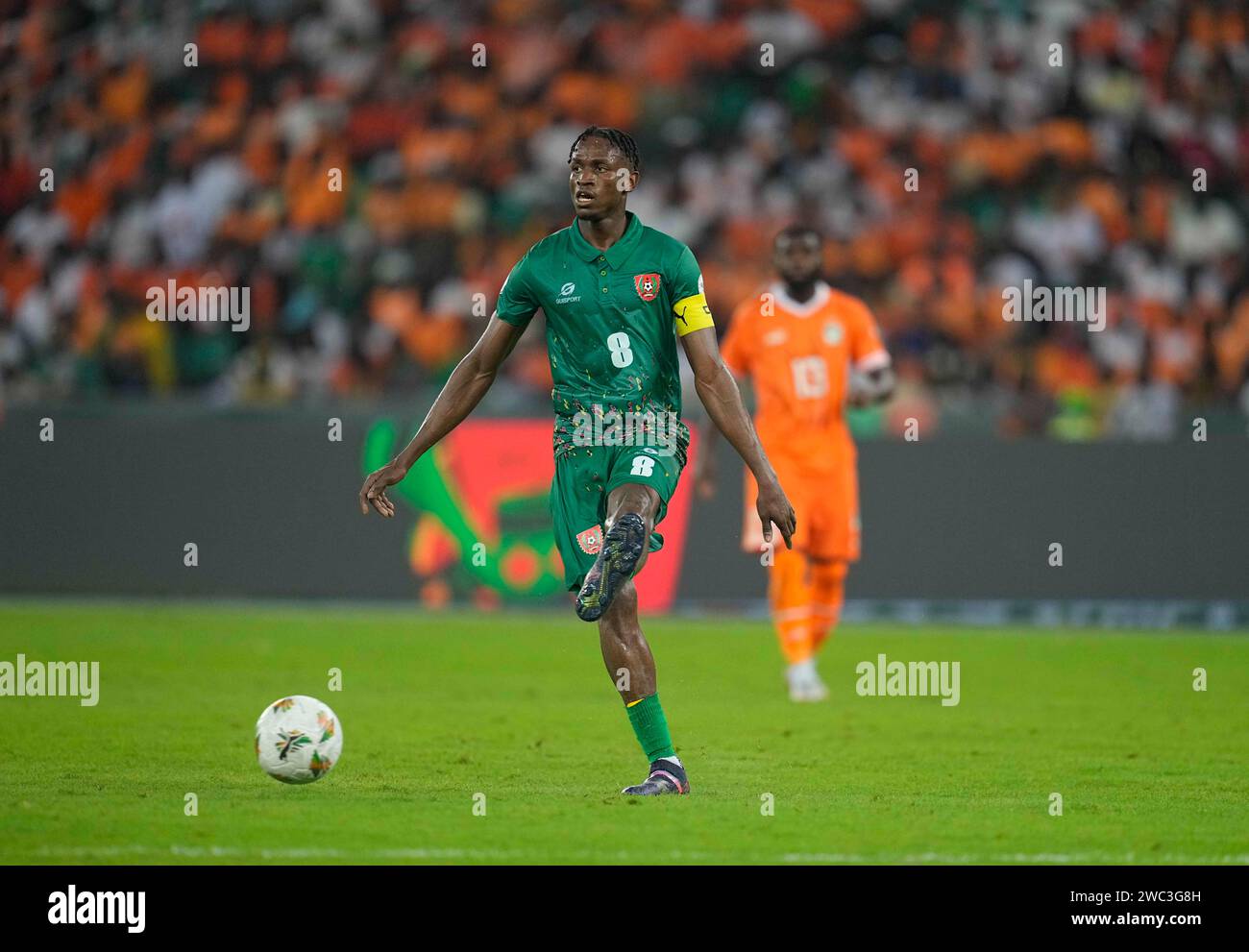January 13 2024: Alfa Semedo Esteves (Guinea Bissau) controls the ball ...