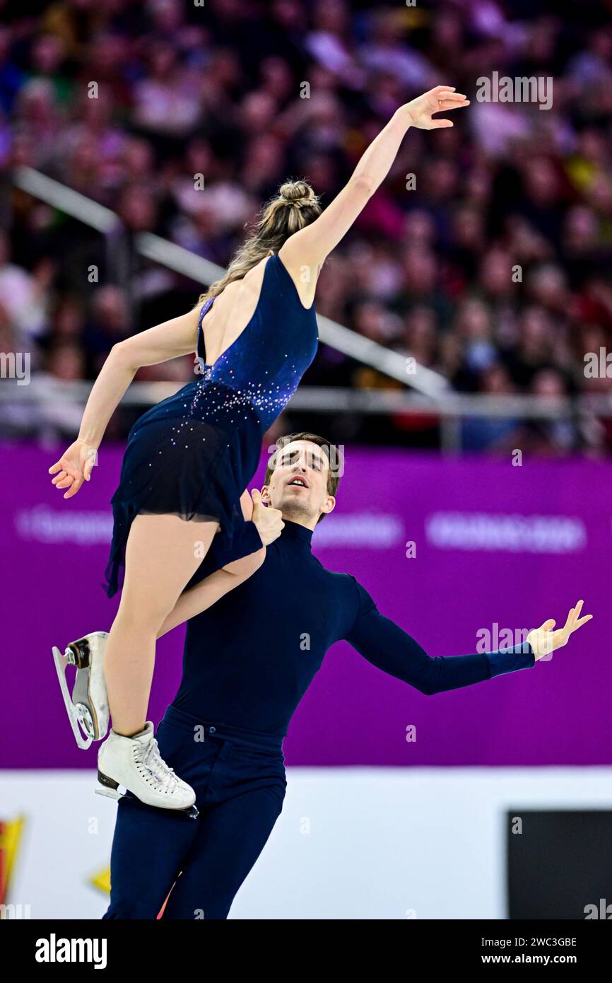 Victoria MANNI & Carlo ROETHLISBERGER (ITA), during Ice Dance Free ...