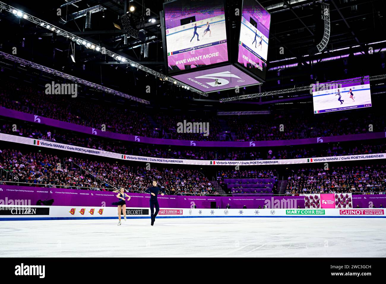 Victoria MANNI & Carlo ROETHLISBERGER (ITA), during Ice Dance Free ...