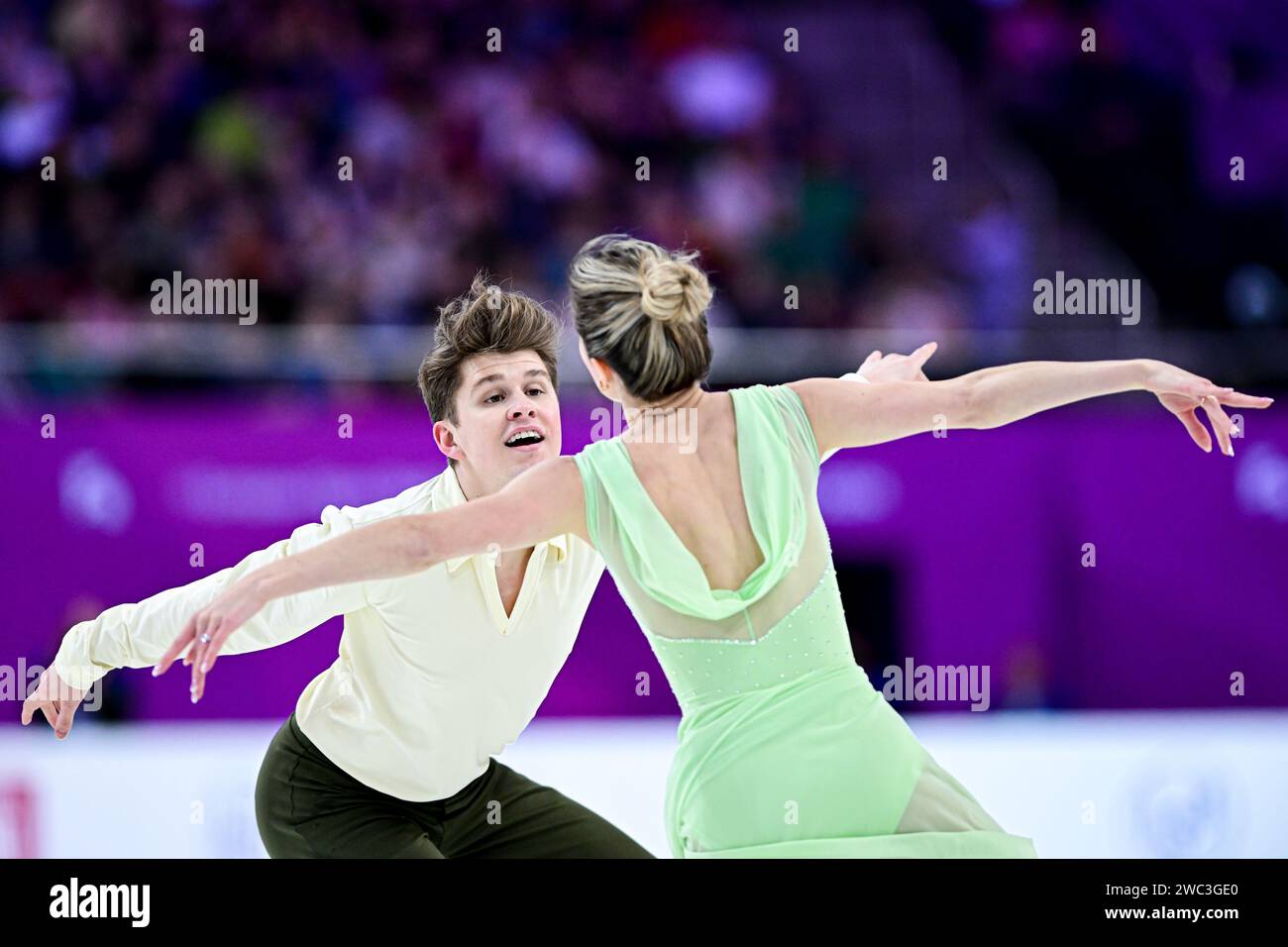 Carolane SOUCISSE & Shane FIRUS (IRL), during Ice Dance Free Dance, at ...