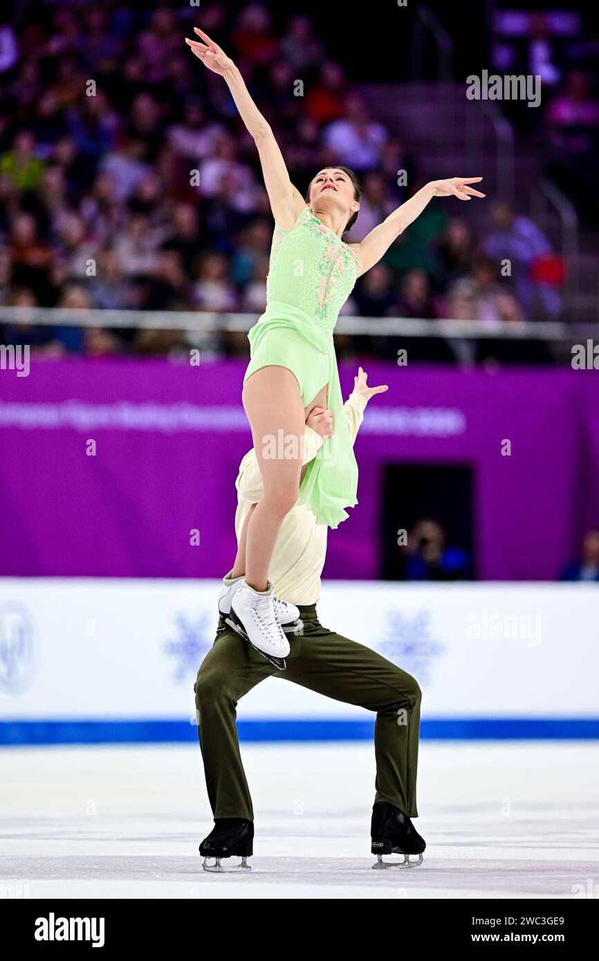 Carolane SOUCISSE & Shane FIRUS (IRL), during Ice Dance Free Dance, at ...