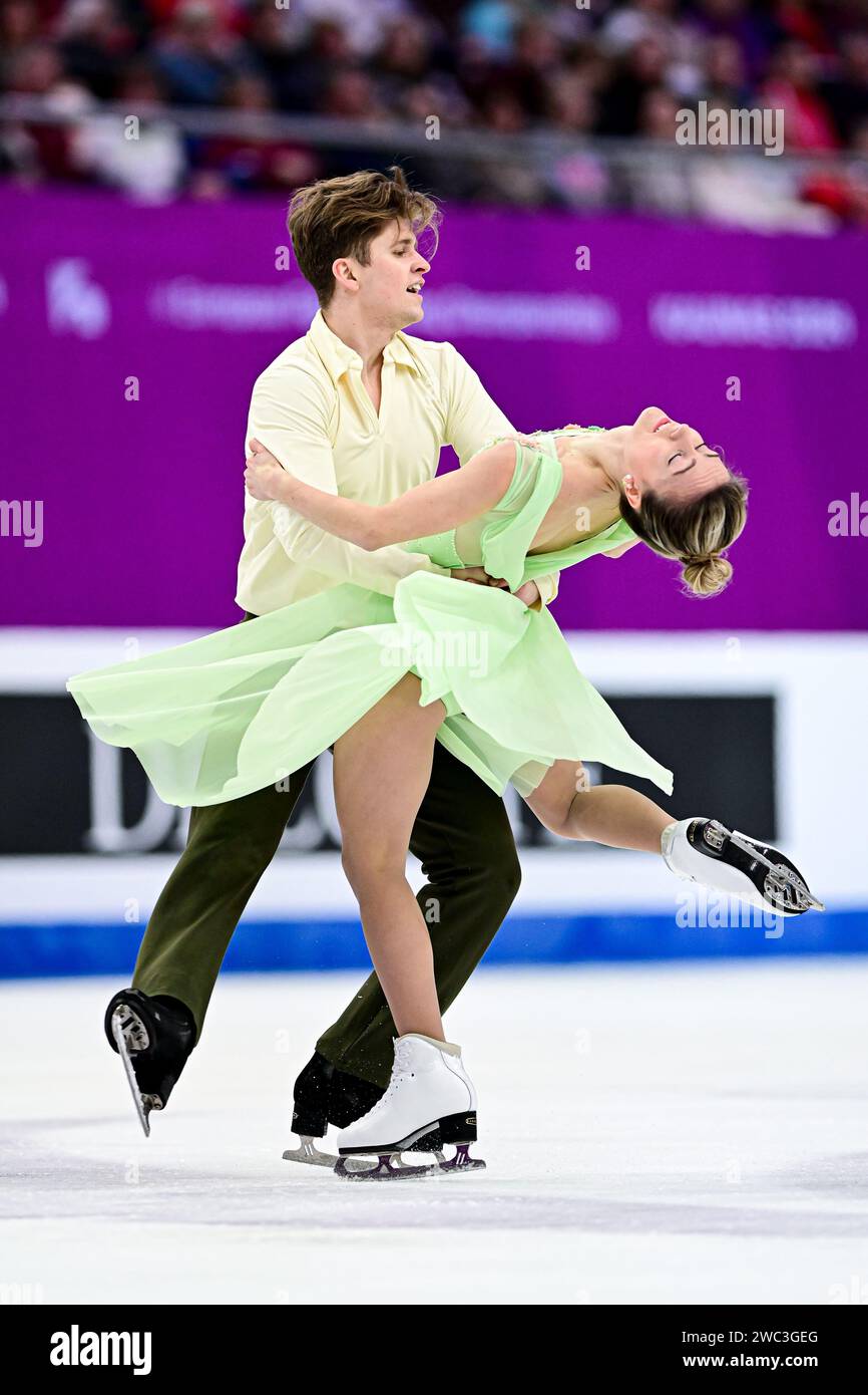 Carolane SOUCISSE & Shane FIRUS (IRL), during Ice Dance Free Dance, at ...