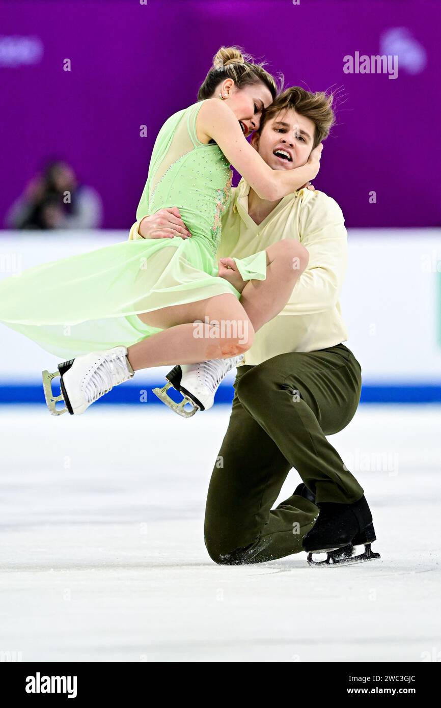 Carolane SOUCISSE & Shane FIRUS (IRL), during Ice Dance Free Dance, at ...