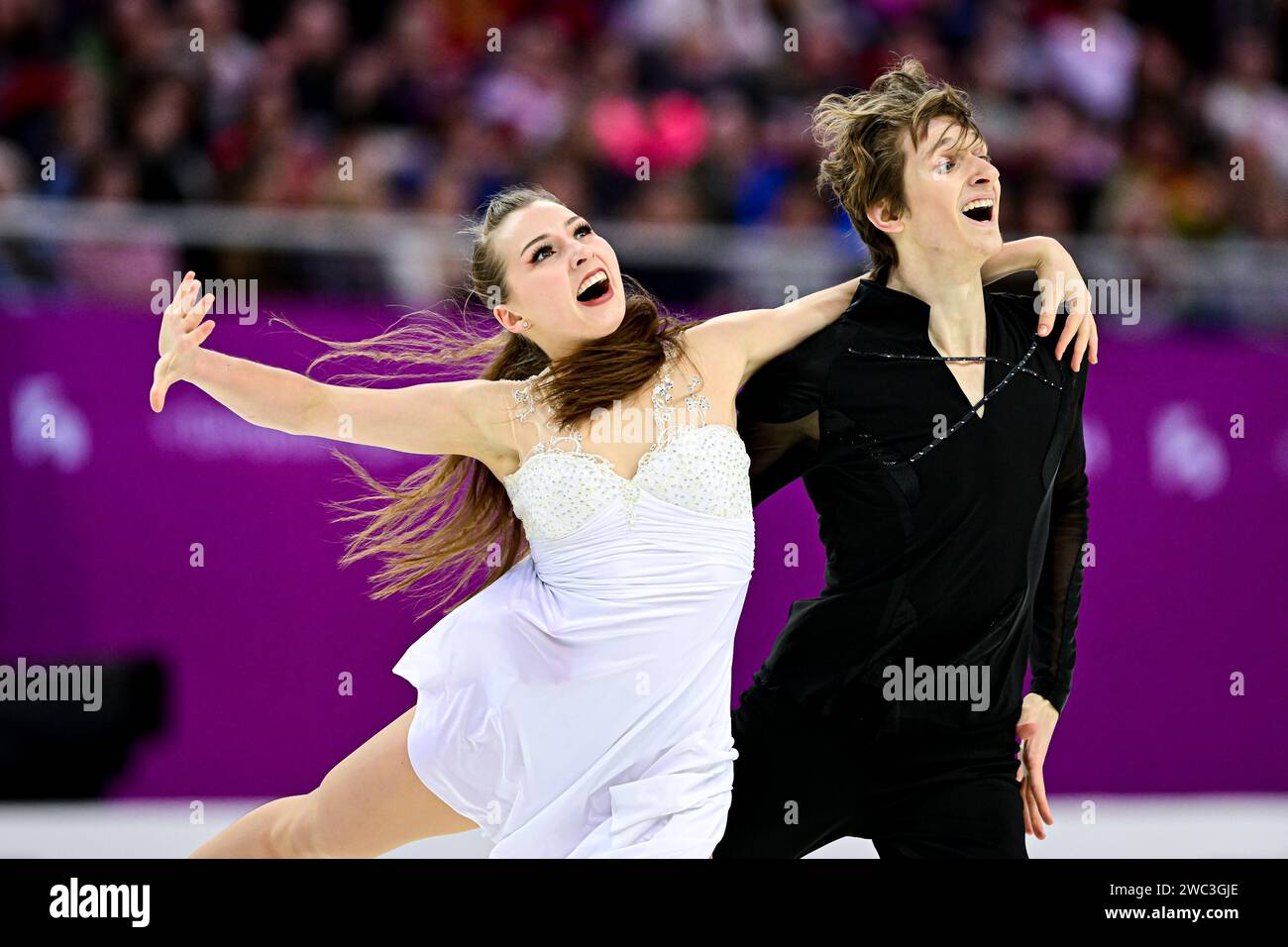 Mariia HOLUBTSOVA & Kyryl BIELOBROV (UKR), during Ice Dance Free Dance ...
