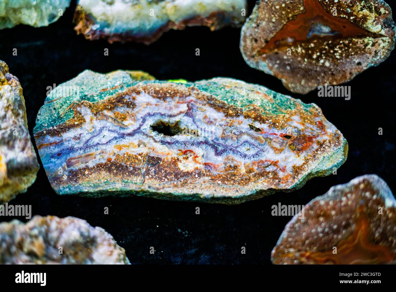 Natural geode. Mineral exchange Stock Photo - Alamy