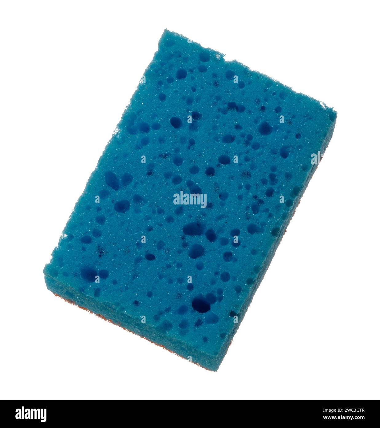 Rectangular dish sponge on isolated background Stock Photo - Alamy