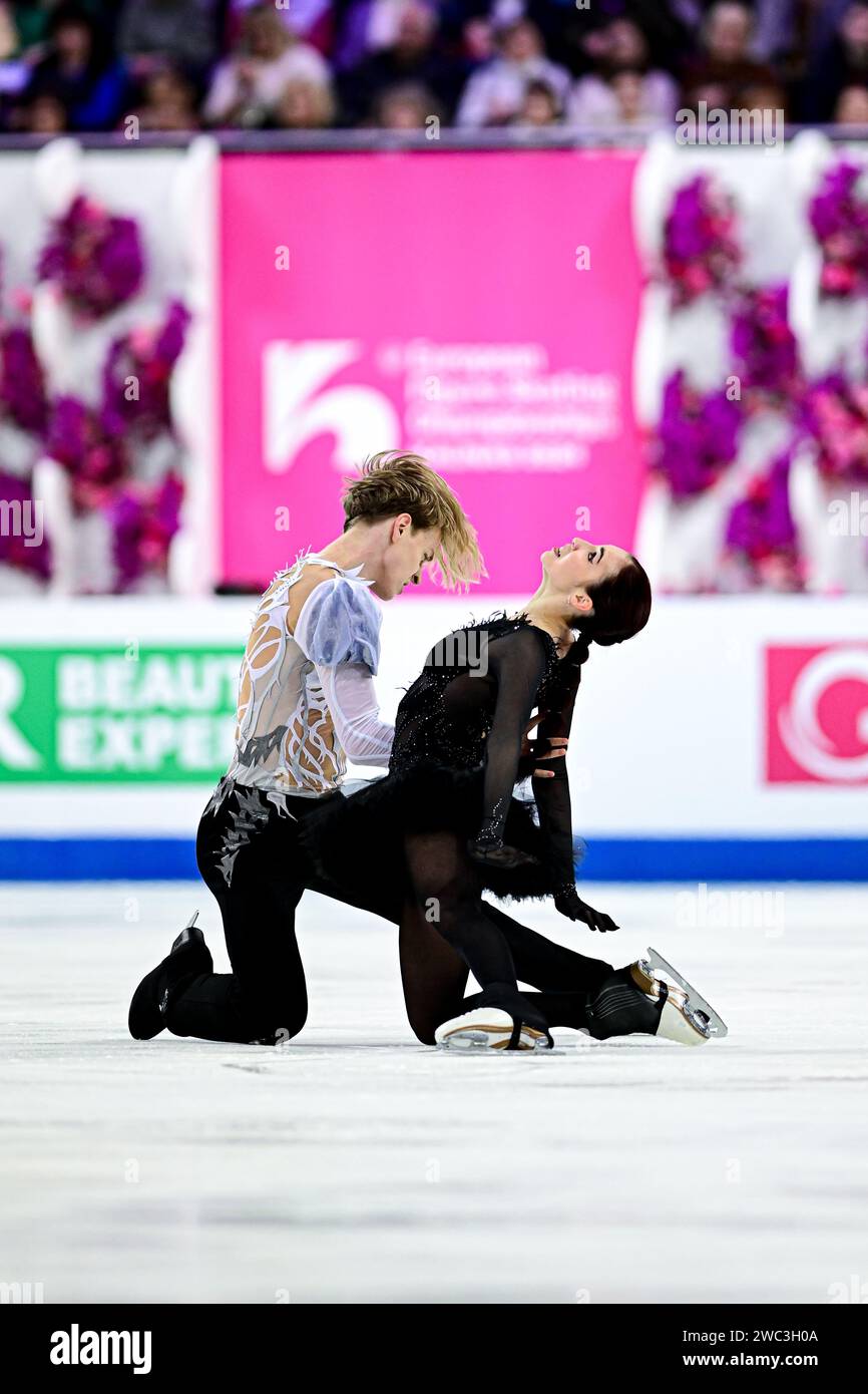 Diana DAVIS & Gleb SMOLKIN (GEO), during Ice Dance Free Dance, at the ...