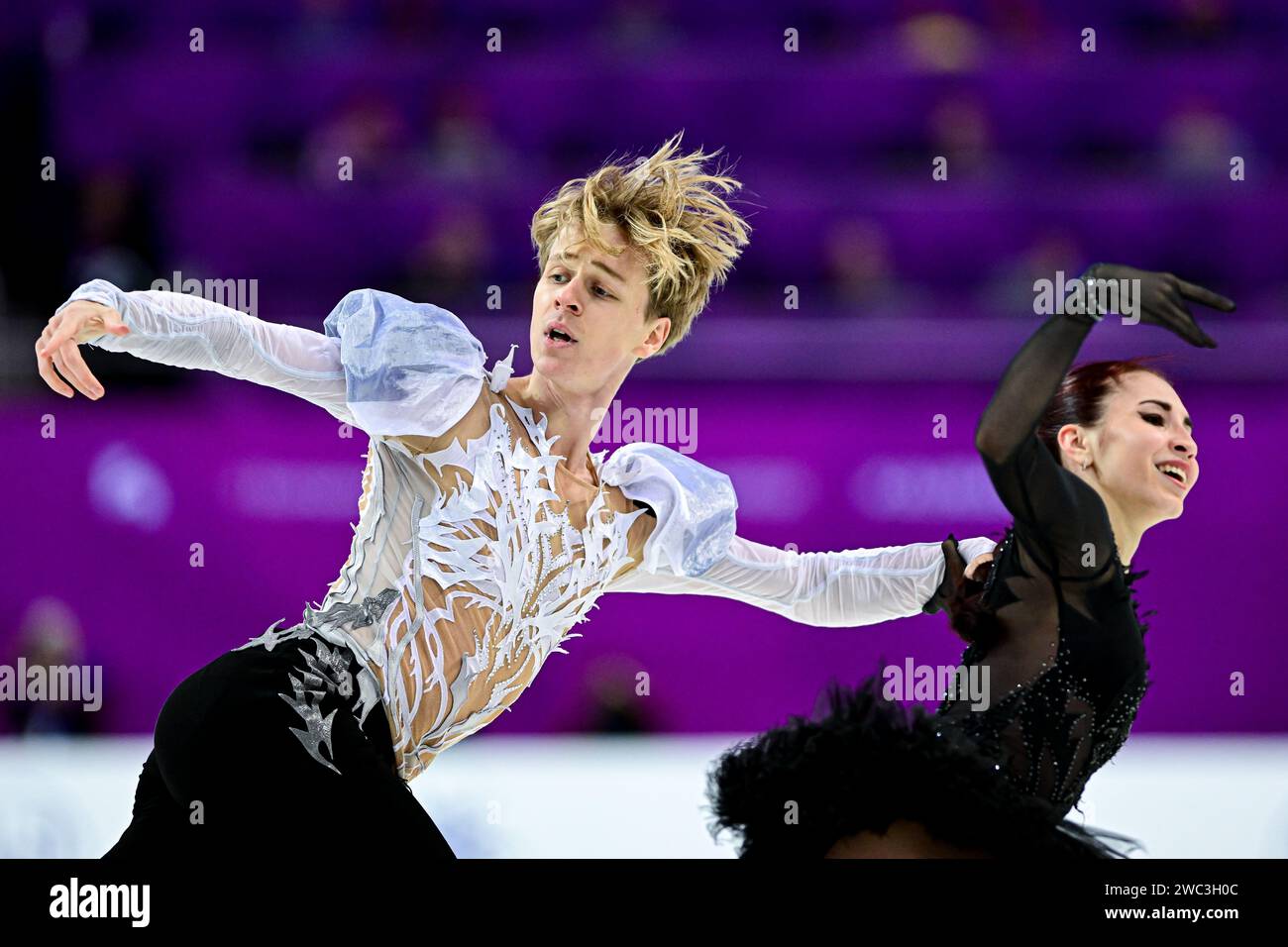 Diana DAVIS & Gleb SMOLKIN (GEO), during Ice Dance Free Dance, at the ...