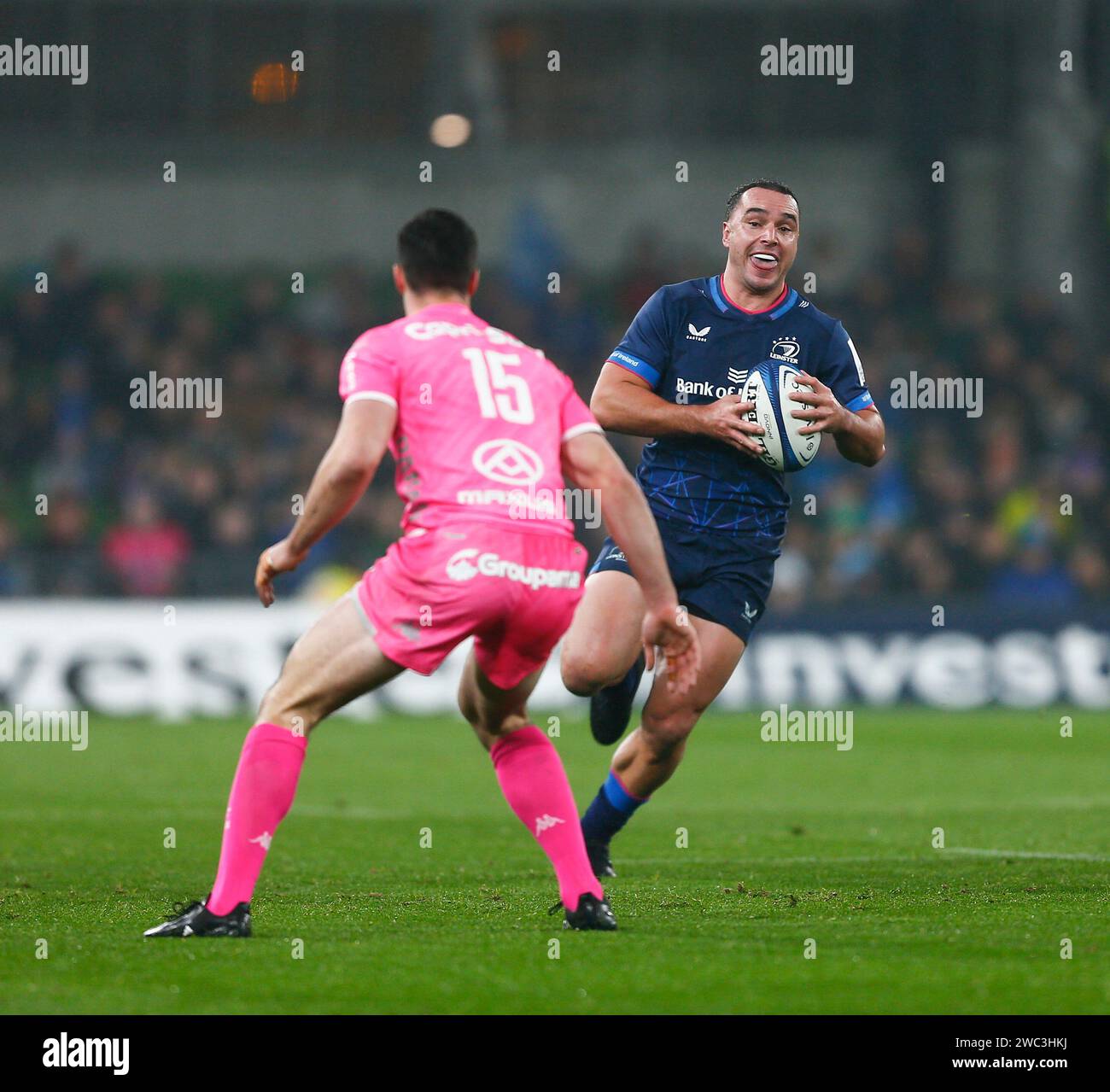 Aviva Stadium, Dublin, Ireland. 13th Jan, 2024. Investec Champions Cup ...