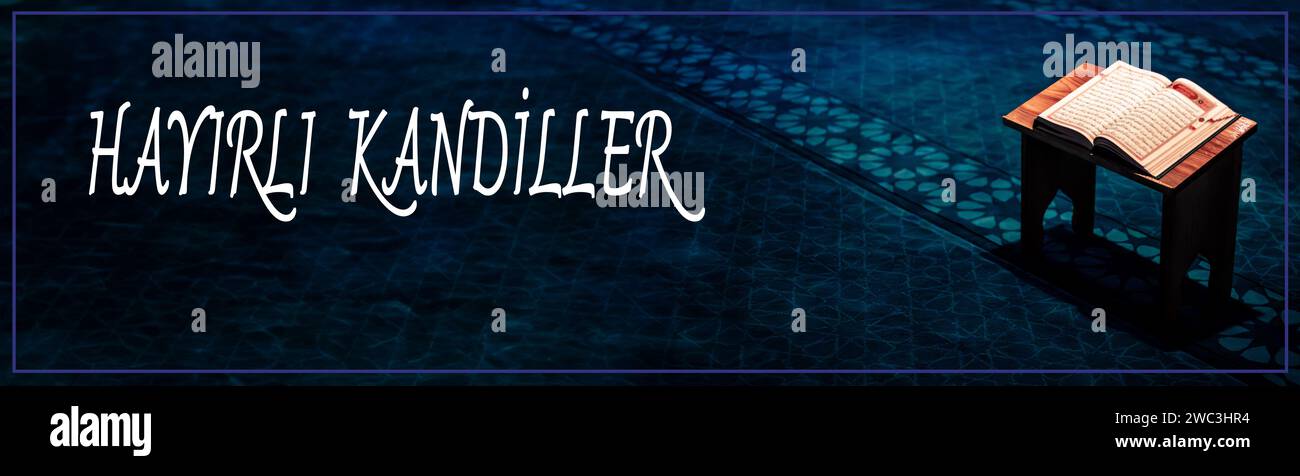 Hayirli Kandiller. Muslim holiday, feast. Islamic holy night concept ...
